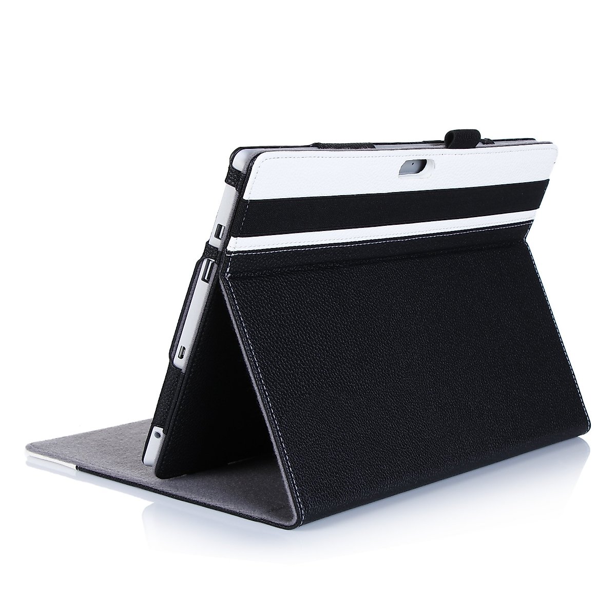 ProCase for Microsoft Surface 3 Case - Premium Folio Cover for Microsoft Surface 3 (10.8")(2015 Release), Built-in Stand with Multiple Viewing Angles, Exclusive for Surface 3 10.8 inch (White/Black)