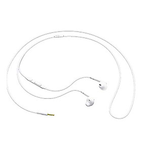 Headset Samsung 3.5mm Handsfree Earphones w Mic Dual Earbuds Headphones Earpieces In-Ear Stereo Wired White for Samsung Galaxy J3, J5, J7, Note 3 4 5, Edge, S5, S6, Edge, Edge+, S7, Edge