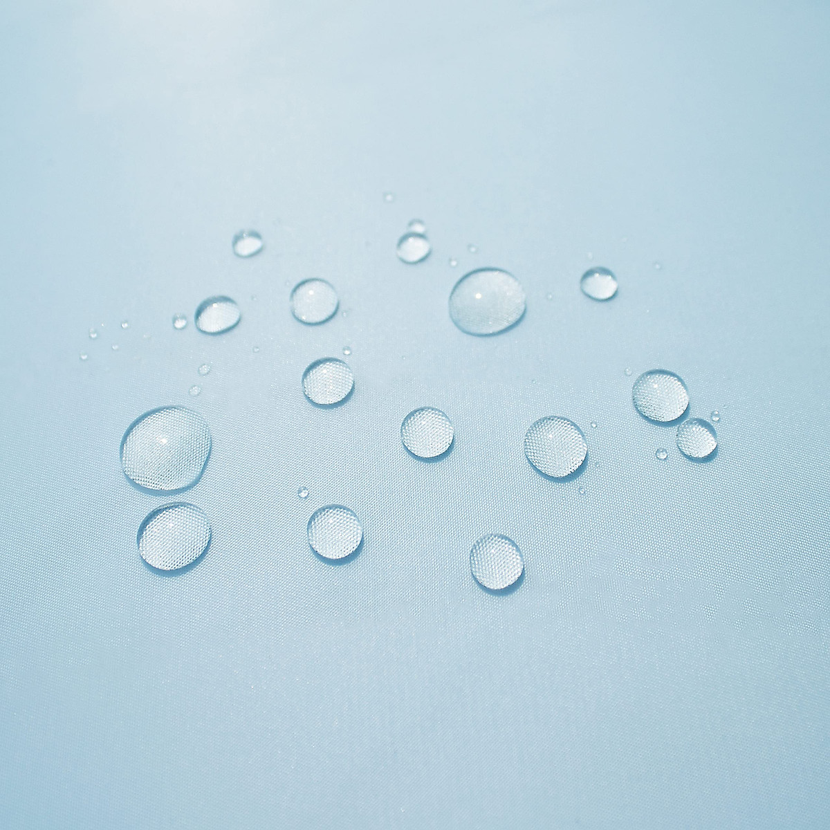 Kevin Textile Patio Furniture Pillows Outdoor Waterproof Pillow Covers with White Piping for Garden Couch, 2 Pieces, 20"x20", Light Blue