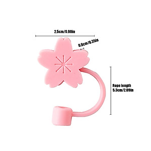 Straw Covers for Stanley Cup, Straw Toppers for Tumblers, Reusable Straw Covers, 6Pcs Reusable Drinking Straw Toppers, Straw Plug For Home Kitchen Bar (Multicolor)