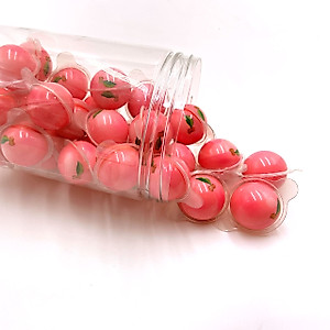 Gummy Candy, Fruity Jelly Gummies, Earth Gummy Candy Cherry Sweet Fruit Snack Pink Candy Individually Wrapped 30 pcs