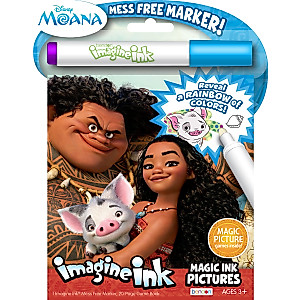 Bendon Moana Imagine Ink | Moana Coloring Book with Mess Free Marker | Moana Activity Book (Moana 1)