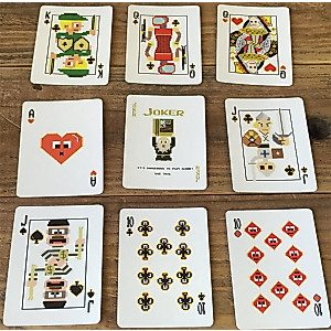 Home Run Games 8-Bit Mini Gold Playing Cards