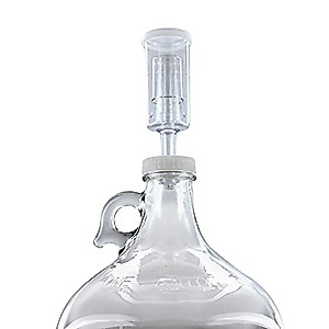 FastRack Glass Wine Fermenter Includes Airlock, 1 gallon Capacity, clear (B00BEYREIW), 1 Count (Pack of 1)