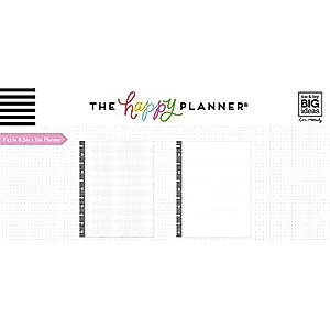 me & my BIG ideas Note Paper Sheets - The Happy Planner Scrapbooking Supplies - 40 Sheets of Pre-Punched Paper - 20 Sheets of Graph Paper, 20 Sheets of Note Paper - Make Lists, Doodle - Big Size