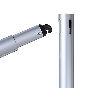 Hecis Pipe and Drape, Portable Pipe and Drape Backdrop Stand with Crossbar, Adjustable Pipe and Drape Backdrop Kit for Event， Party, Trade Shows and Wedding Decor, 10FTX10FT Double Crossbar