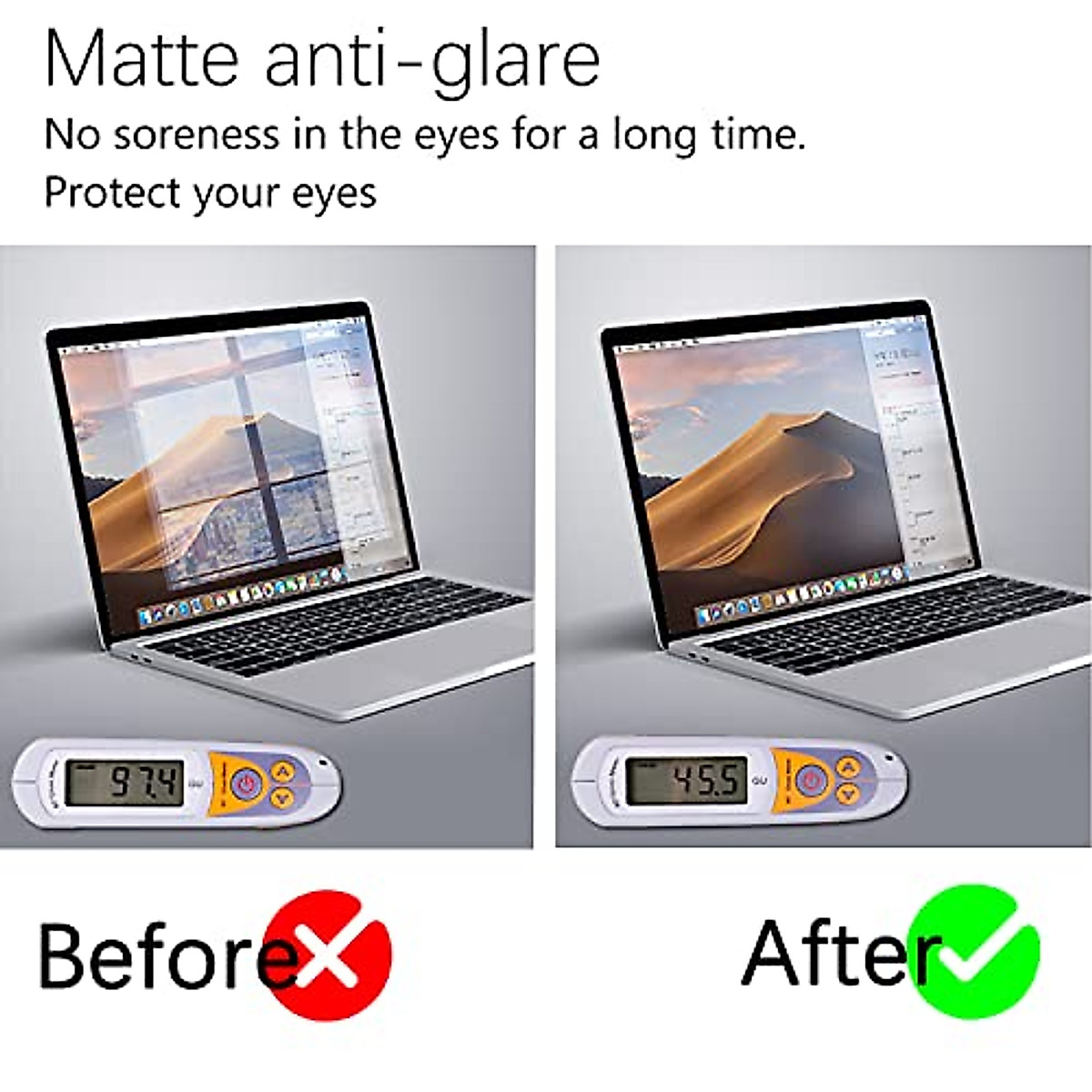 KEANBOLL 3 Pack Anti Glare Matte Screen Protector for Dell inspiron 14 Plus/Dell inspiron 14 Plus 7425/Dell inspiron 14 Plus 7430 14 inch Laptop,Eye Protection & Anti Fingerprint Screen Filter