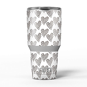 Design Skinz Hearts Within Hearts - Skin Decal Vinyl Wrap Kit Compatible with The Yeti Rambler Cooler Tumbler Cups