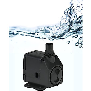Little Giant PES-290-PW 115-Volt, 300 GPH Magnetic Drive Fountain/Pond Pump with 6-Ft. Cord, Black, 566717