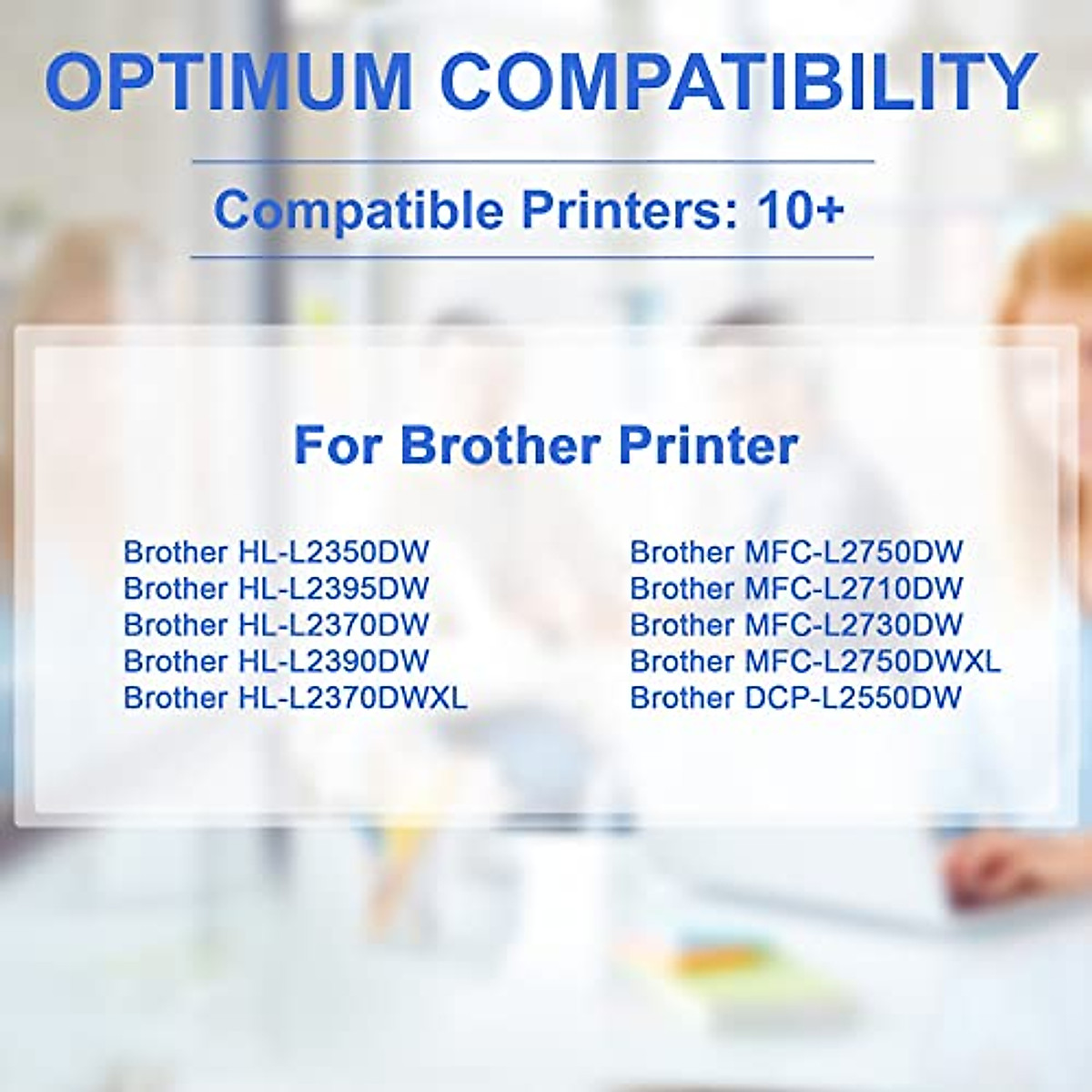 Compatible TN-760 Toner Cartridge High Yield Replacement Tounker for Brother TN760 TN 760 TN-730 TN730 for Brother MFC-L2710DW HL-L2395DW DCP-L2550DW HL-L2350DW HL-L2390DW MFC-L2750DW (Black, 4-Pack)
