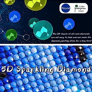 UPABLUNSO Diamond Painting Angel in The Garden Jesus Christian Religion Kit for Adults Full Drill Diamond Art Painting by Number Kits Gem Art Wall Home Decor 12x16 Inch