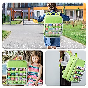 SFYBYHEART Doll Backpack - Doll Storage Organizer - Carrying Case Compatible with LOL Surprise Doll - Doll Organizer Storage Bag for LOL Dolls and Accessories with 6 Clear Window Pockets (Bag Only)
