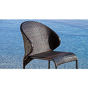 Christopher Knight Home CKH Outdoor Wicker Bistro Bar Set with Ice Pail, 5-Pcs Set, Multibrown