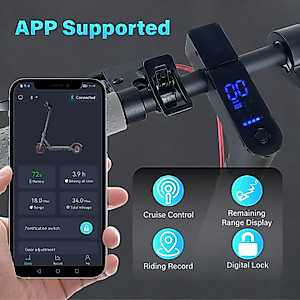 Electric Scooter for Adults, 350W Motor 36V/10Ah Lithium Up to 19 MPH & 21 Miles Long Range, 8.5" Honeycomb Tires Foldable and Portable Cruise Control Commuter Scooter for Adults