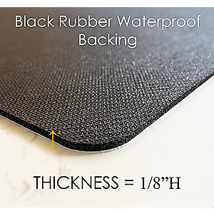 Personalized Pet Placemat, Marble Pattern Print, White, Grey, Rust, Custom Pet Feeding Mat, Machine Washable, 12" x 18", Pet Food Mat with Name by Multi Chic