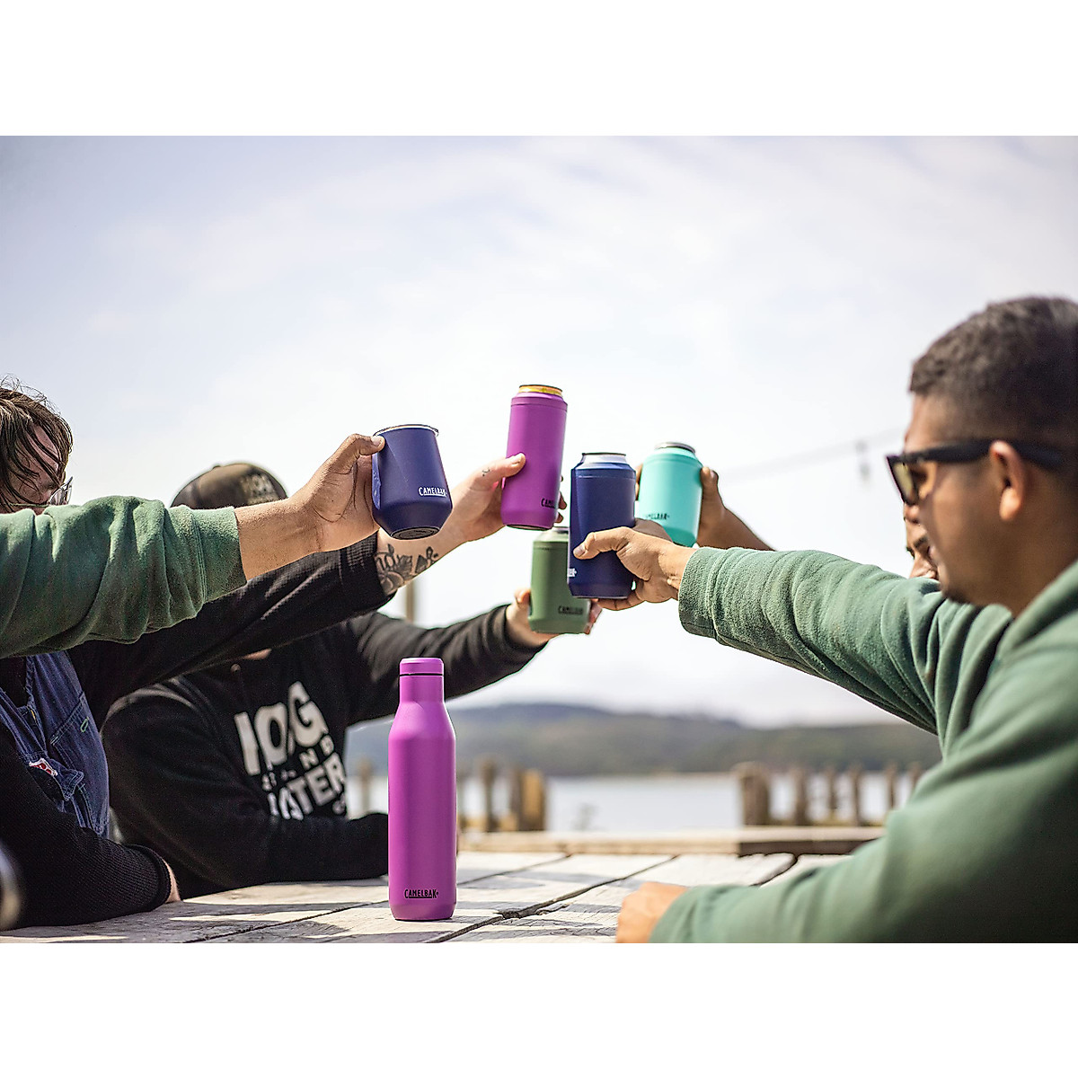 CamelBak Horizon 25oz Water Bottle - Insulated Stainless Steel - Wine Compatible - Leak Proof - Lagoon