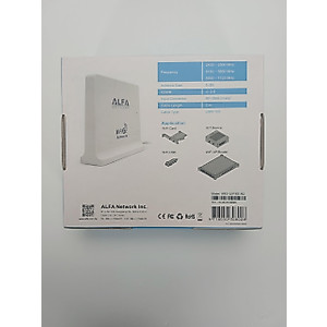 ALFA ARS-WiFi6E-M2 2.4 GHz + 5 GHz + 6E Tri-Band Omnidirectional Indoor Antenna