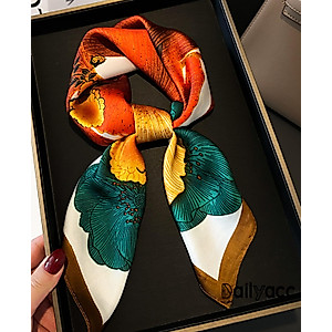 Dailyacc Hair Bandanas Scarf For Women Lightweight Fashion Neck Silk Satin Head Scarves For Sleeping Handbags Scarf