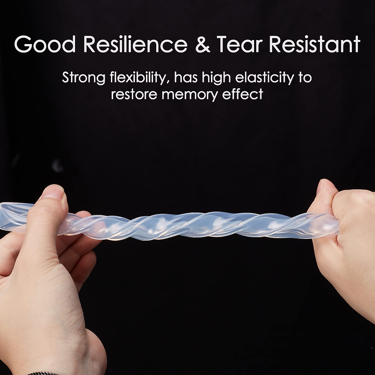 Clear Silicone Hose, FULL JADE 3/8" ID x 1/2" OD Flexible Pure Silicone Hose Tube High Temperature Heat Resistant Food Grade Elastic Rubber Tubing(10 Ft)