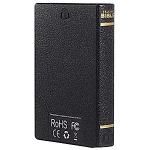 Talking Bible - Electronic Holy Bible Audio Player in English for Seniors, Kids and The Blind, Battery Powered, KJV (King James Version), Black