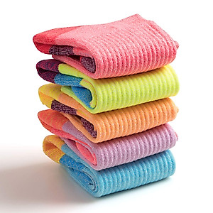 Gonii Women Socks Hiking Running Thick Cushion Athletic Crew Socks 5-Pair