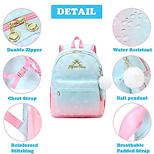 Kids Toddler Backpack for Little Girls, Cute Lightweight Preschool Backpack for School Bag Water Resistant Bookbag christmas gifts for girls
