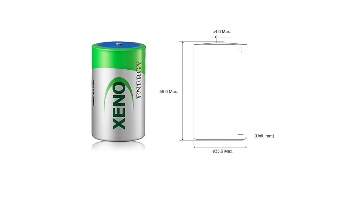 Xeno XL-205F 3.6V Lithium Battery for Long-Term Use