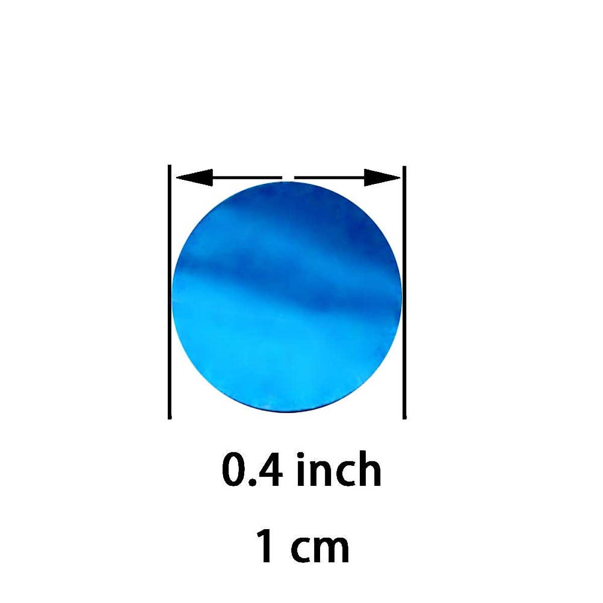 Blue Foil Metallic Round Table Confetti Decor Circle Dots Mylar Table Scatter Confetti Wedding Bachelorette Under The Sea Baby Shower Birthday Graduation Party Confetti Decorations, 100g