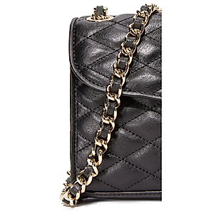 Rebecca Minkoff Mini Quilted Affair Cross-Body Bag,Black,One Size