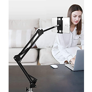 Tablet Stand for Bed, Adjustable and Foldable Tablet Stand Holder with 360 Degree Rotation for 4.7-10.5 inch iPhone Ipad Cellphone Tablet