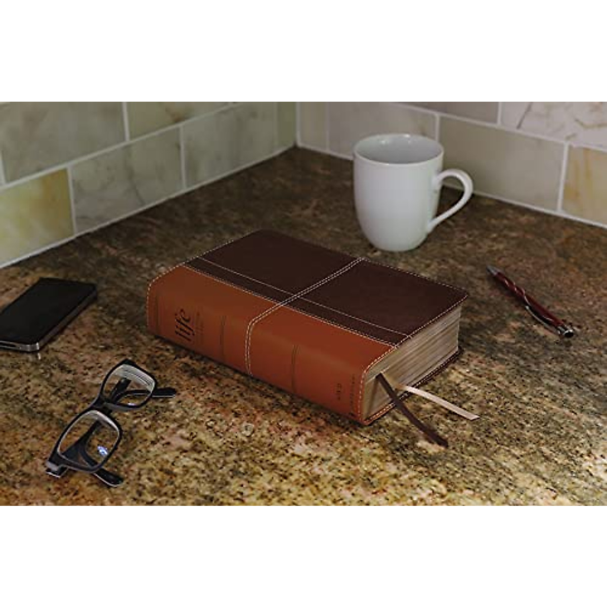 NIV, Life Application Study Bible, Third Edition, Personal Size, Leathersoft, Brown, Red Letter
