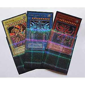 Yugioh Card Sleeves - Prismatic Holographic Matte Black - 60ct