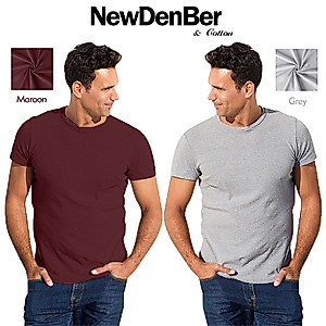 NDB Men's Classic T-shirt Basic Short Sleeve Cotton Tee(pack of 4), Assorted, Medium