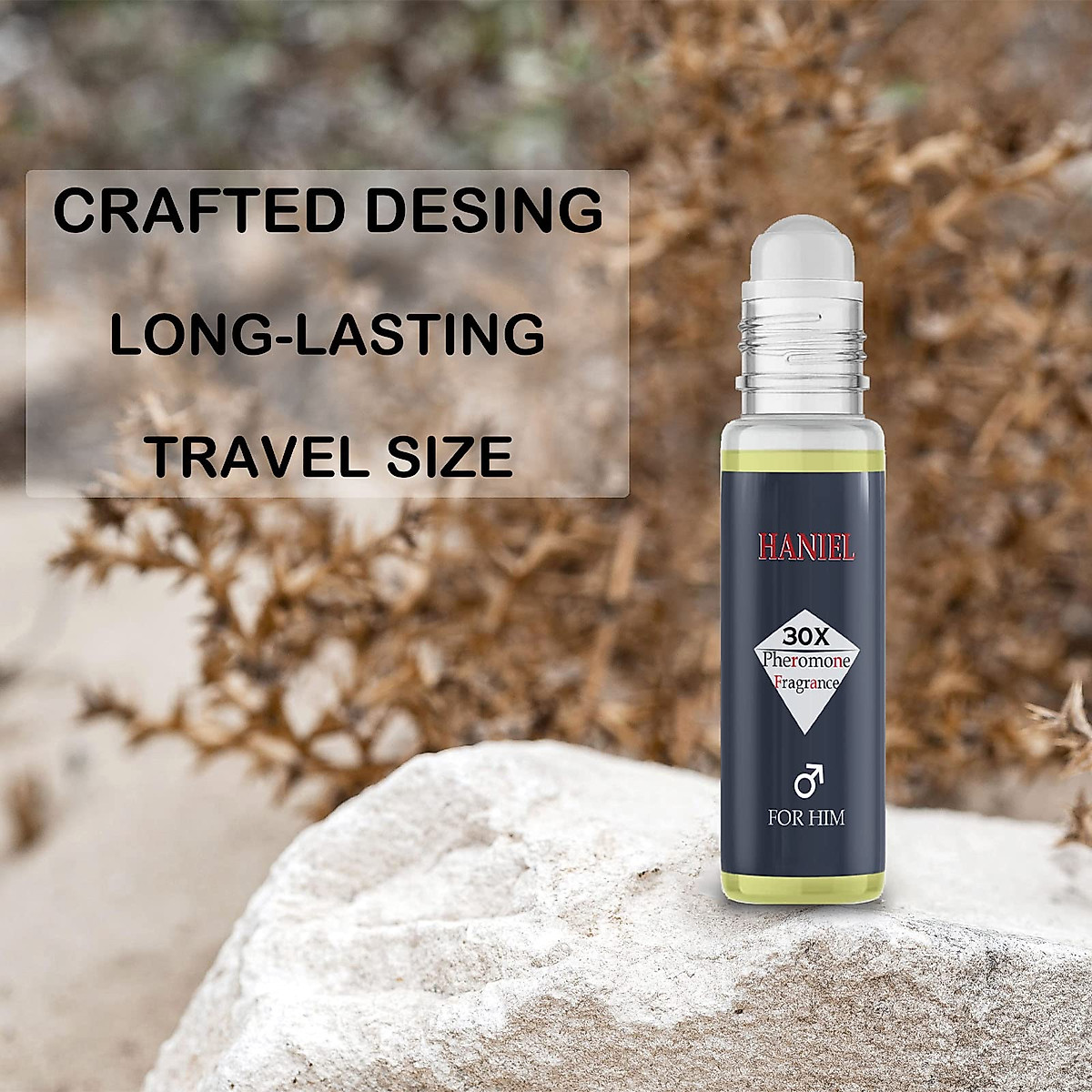 Merry Christmas, Haniel Roll on Woody Aromatic Pheromone Perfume Oil For Men Attraction Formula, Pheromone Cologne for Men, Lux cologne for men, Good Scent Stroked The Desire Innovate Show Personality Fragrance