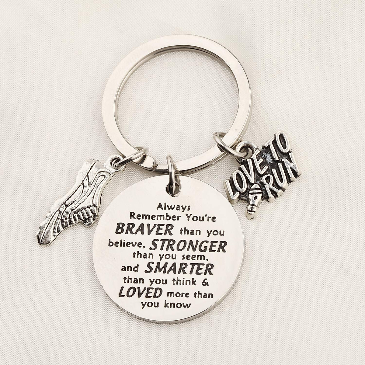 Running Keychain Runners Gift Run Keychain Runners Gifts Running Jewelry Inspiration Gifts Love to Run Charm (run keychain)