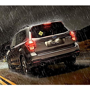 Baby on Board Sticker Sign (3 Packs), See Through When Reversing, Baby Car Sticker, Baby Car Decal, Announcement Board, US Department of Transportation Recommend Color Shape, Kid Safety, 5"x5"