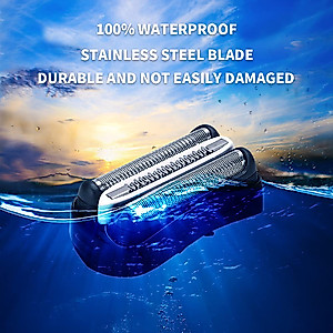 32B Series 3 Shaver Foil & Cutter Replacement Part for Braun Series 3 - Compatible with Braun Series 3 Replacement Head 320 330 340 350CC 370cc-4 390cc-4 3000s 3010s 3040s 3050cc 3070cc