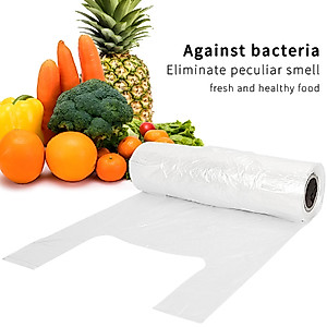 Muranana 12" x 16" Food Storage Bags Plastic Produce Bag, Grocery Clear Bag for Fruits, Vegetable, Bread, Plastic Bags, Food Storage Clear Bags, 350 Bags (1 Roll)