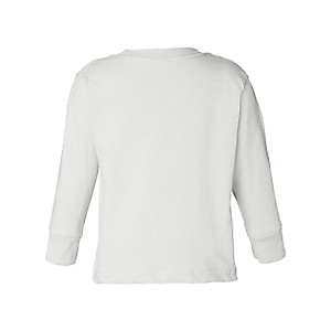 RABBIT SKINS 5.5 oz. Jersey Long-Sleeve T-Shirt (3311) White, 3T