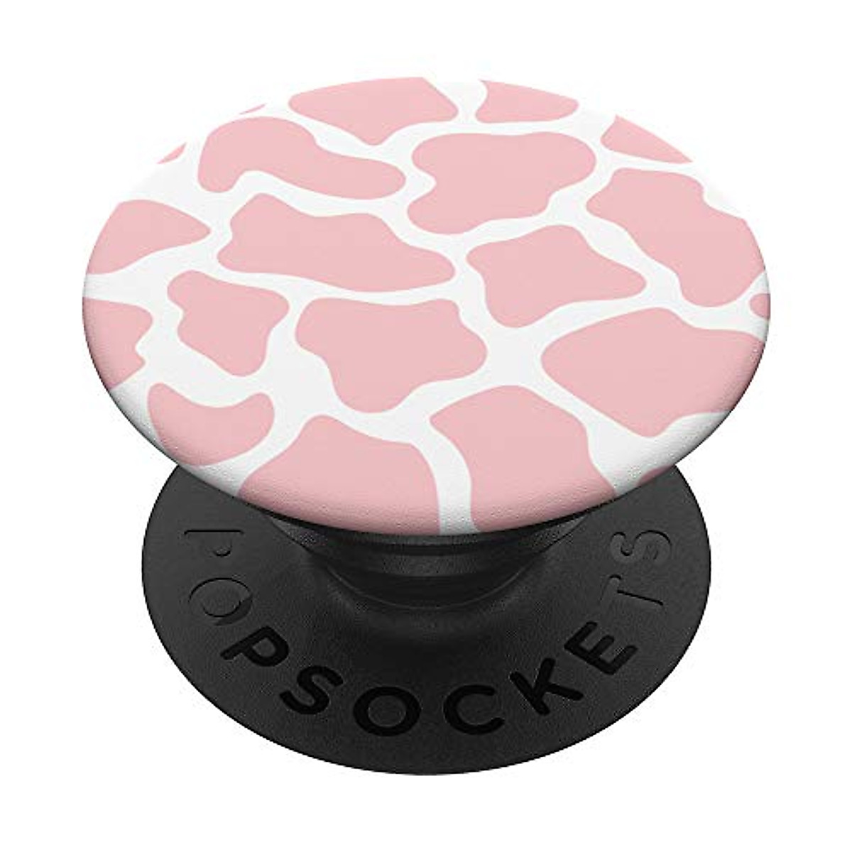 Cow Print Pattern in Pastel Pink PopSockets Swappable PopGrip