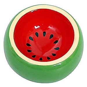 Hamster Food Bowl Ceramic Prevent Being Tipped Over Small Animal Water Dish for Guinea Pig Rodent Gerbil Cavy Hedgehog Feeding Bowl