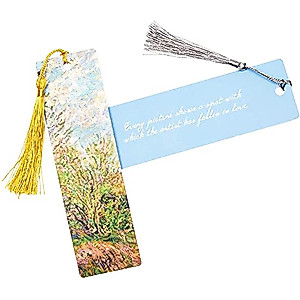 Tassel Bookmarks, Impressionist Art (7 x 2 in, 24 Pack)