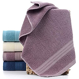 Tian Home Ultra Absorbent & Soft Cotton Hand Towels(4-Pack,14x29inch) for Bath, Hand, Face, Gym and Spa