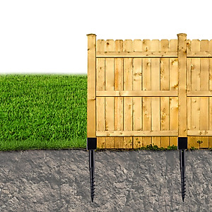 LADECH Premium No Dig Ground Anchor – DIY Screw in Post Stake – 27 Inch – Fits Standard 4x4 Post (3.5" X 3.5" Inch) – Great for Mailbox Posts and Fence Posts (Set of 1)