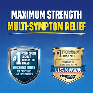 Mucinex Fast-Max Max Strength, Cold, Flu, Sore Throat (Pack of 2/Liquid Gels)