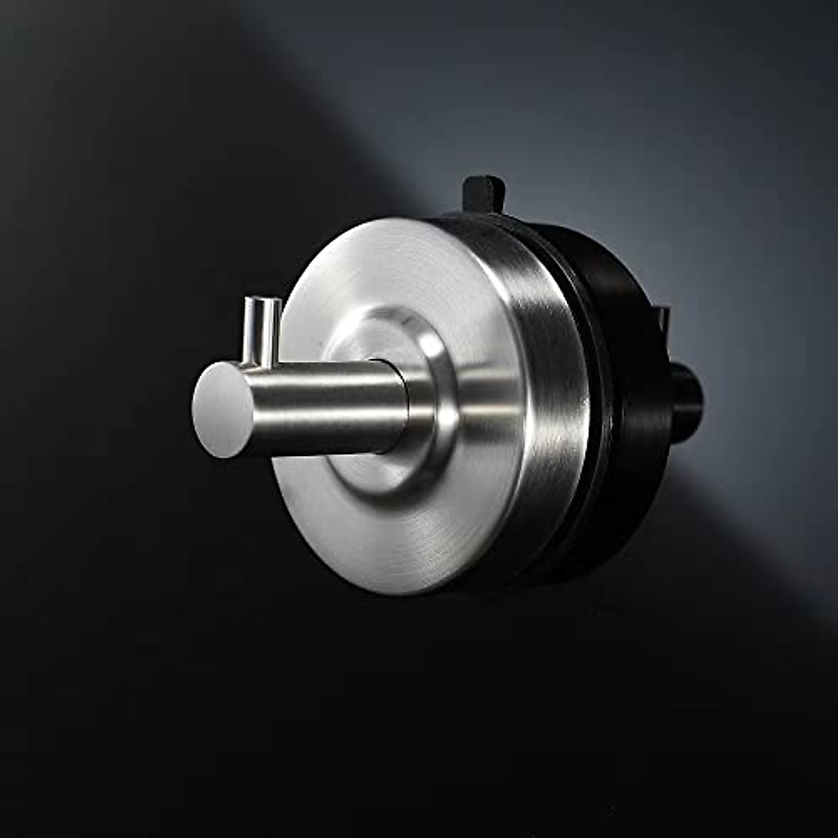 Stainless Steel Vacuum Suction Cup Hooks, 2 Pack Brushed Nickel SUS 304 - Removable Heavy Duty Hooks for Bedroom, Kitchen, Toilet, Bathroom,Cloakroom（No Punching）