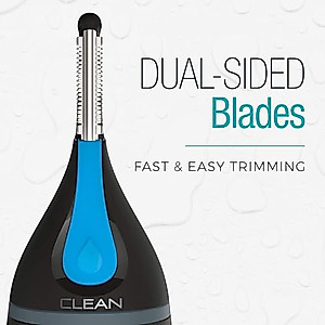 Remington Nose, Ear & Detail Trimmer with CLEANBoost Technology for Easy Washing, Eyebrow Trimming Comb Attachment, Black