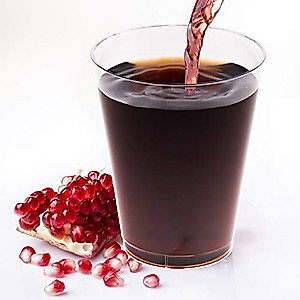 JOLLY CHEF 14 oz Clear Plastic Cups, 50 Pack Heavy-duty Party Glasses, Disposable plastic cups for wedding Cocktails Tumblers, Ideal for Halloween, Christmas, and Thanksgiving Parties