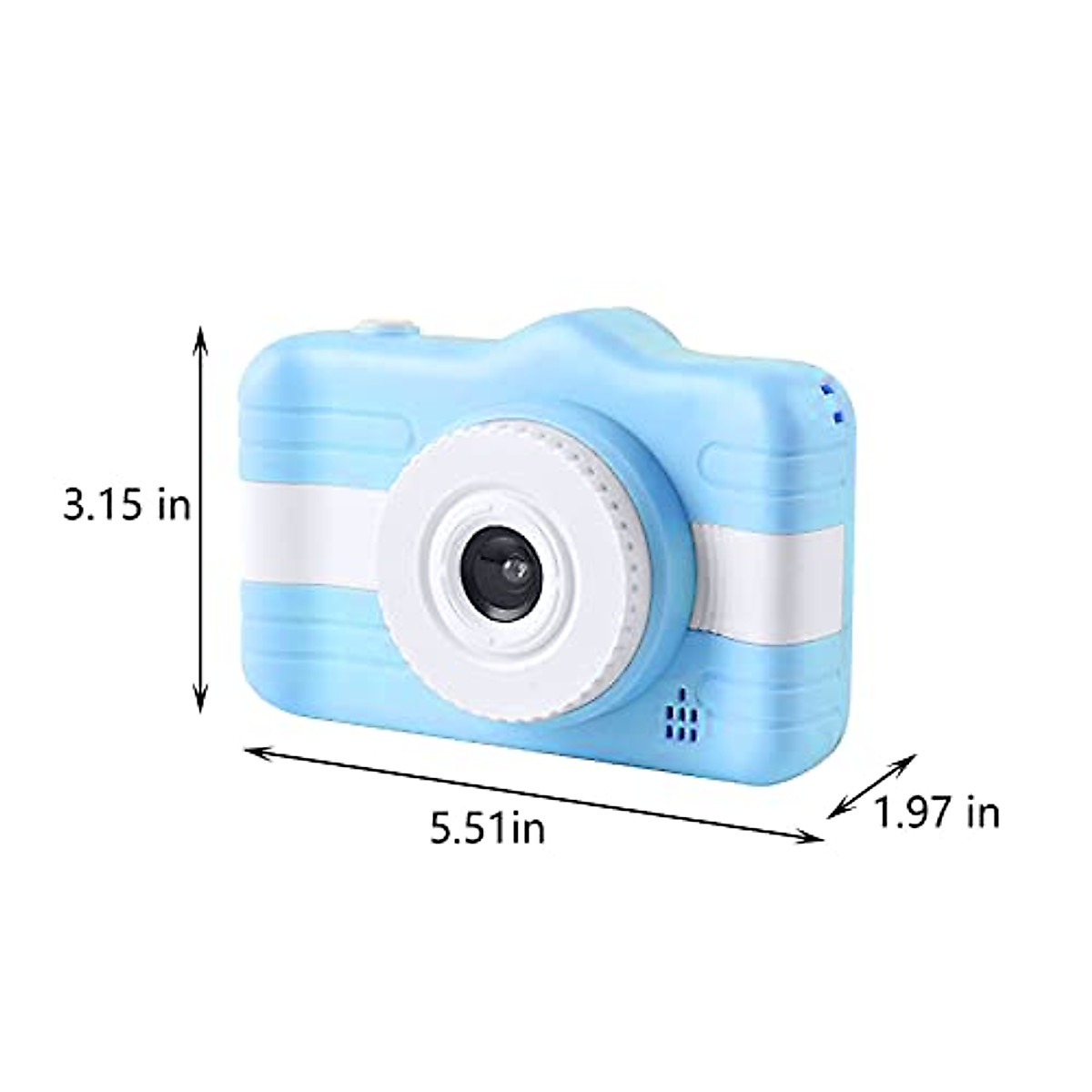 TOUMENY HD Dual Camera Mini Camera, Record Life Digital Camera, 1080P Front and Rear Dual Camera 2000W Pixels