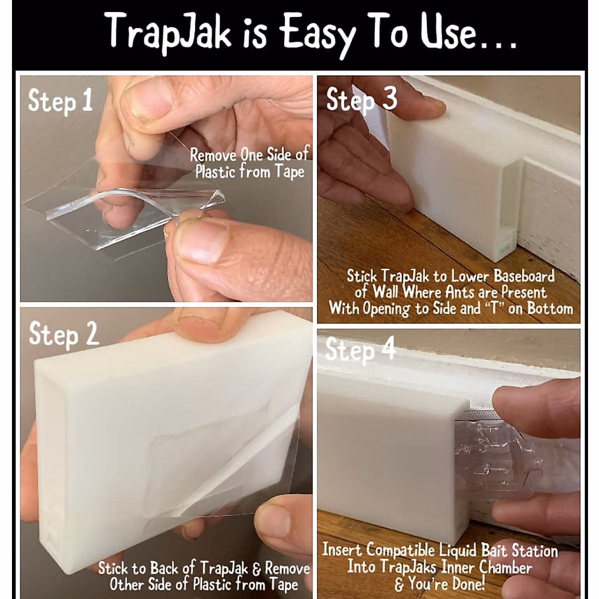 TrapJak Liquid Ant Trap Cover - 3 Pack - Compatible with TERRO Ant Killer Liquid & Ortho Home Defense Liquid Ant Bait